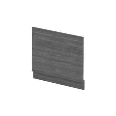 700mm Bath MFC End Panel & Plinth - Woodgrain Anthracite