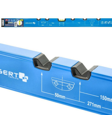 700mm Plumbers Spirit Level Precision Tool with Hydraulic Marking Guides