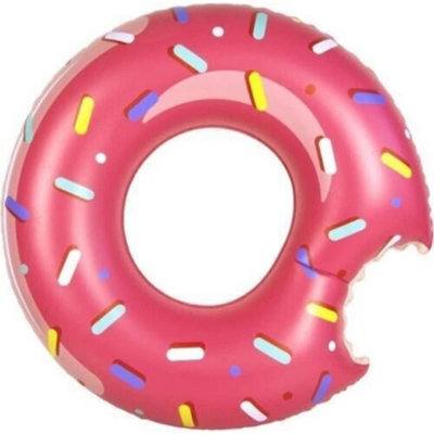70cm Inflatable Donut Swim Ring - Pool Float Tube