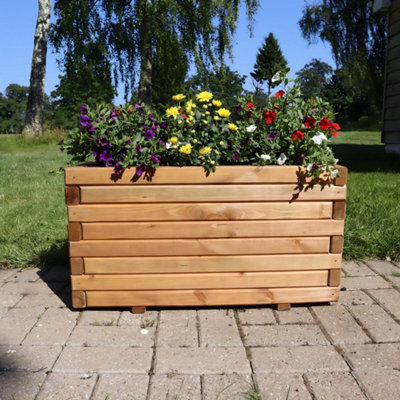 70cm Pine Raised Trough Planter | DIY at B&Q