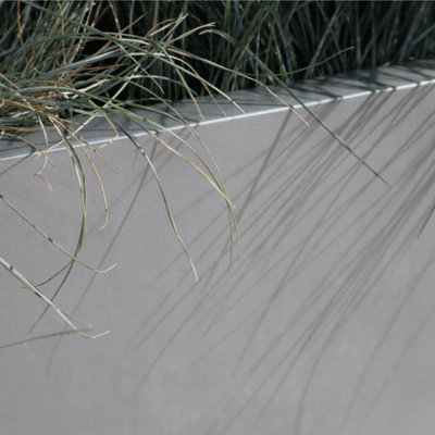 70cm Zinc Galvanised Silver Trough Planter