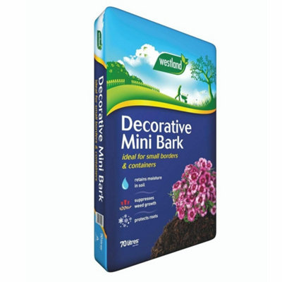 70L Decorative Mini Bark Peat-Free Root Insulation & All-Weather ...