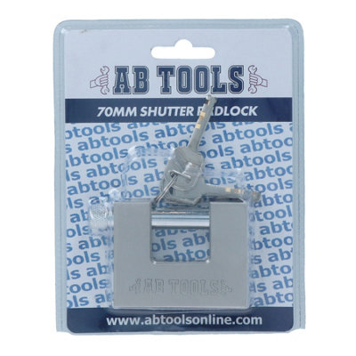 70mm Shutter Padlock / Lock / 3 keys Security Solid Shed Garage Storage ...