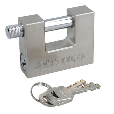 70mm Shutter Padlock / Lock / 3 keys Security Solid Shed Garage Storage ...