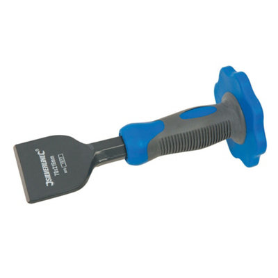 70mm x 216mm Bolster Chisel & Guard Brick Concrete Cutting & Shaping ...