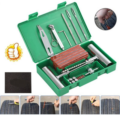 70PCS Tyre Repair Kit Car Van Tubeless Tire Emergency Puncher Strips ...