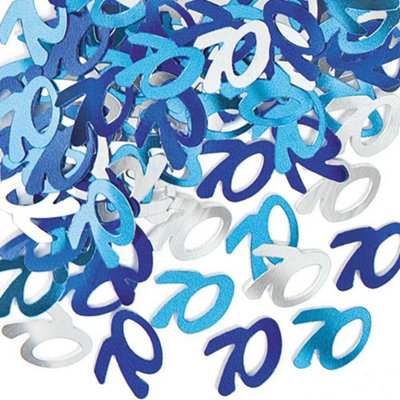 70th Birthday Confetti 3 pack x 14 grams birthday decoration Foil ...