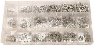 720Pc Assorted Washers Stainless Steel Set With Case
