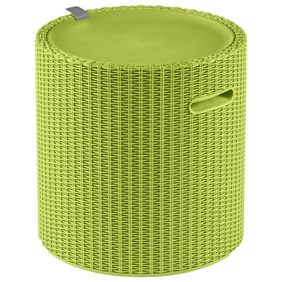 Products | Keter Mia Green Rattan Effect Cool Stool