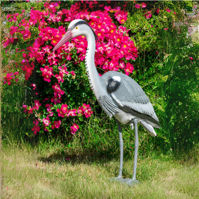73cm Heron Realistic Bird Deterrent Heron Falcon Bird Repellent for ...