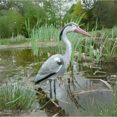 73cm Heron Realistic Bird Deterrent Heron Falcon Bird Repellent for ...