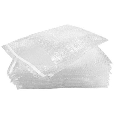 750 x BP1 (100 x 135mm) Clear Plastic Plain Self Seal Bubble Pouches ...