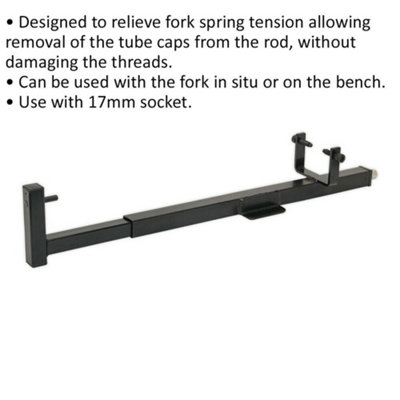 750mm Motorcycle Fork Spring Compressor Tool for Easy Rod Cap Removal