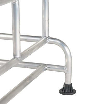 750mm Tall Stable Steps - Durable 3 Tread Aluminium Step Ladder for ...