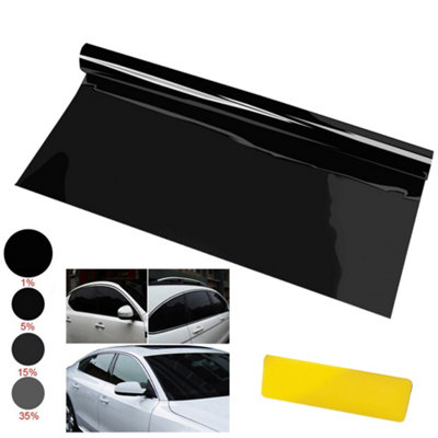 75cmx6m Car Window Tint Auto Tinting Film Limo Black Dark Medium Ultra ...