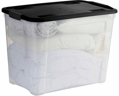75L Plastic Storage Box with Clip Lid
