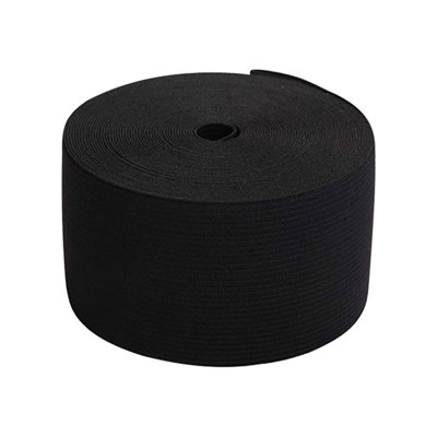 75mm Flat Elastic Band Stretchable Elastic Cord Stretch Strap, Black ...