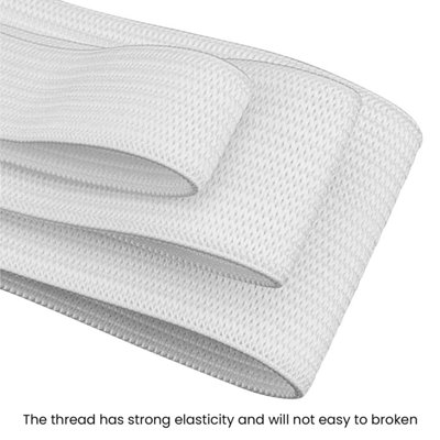 75mm Flat Elastic Band Stretchable Elastic Cord Stretch Strap, White ...