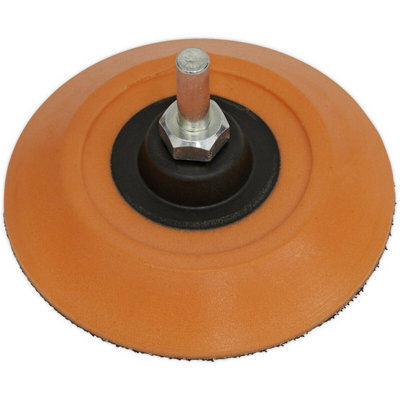 75mm Hook and Loop Backing Pad - 6mm Shaft - Angle Grinder Backing Disc ...