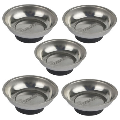 75mm Magnetic Parts Tray Dish Storage Holder Circular Round Stainless ...
