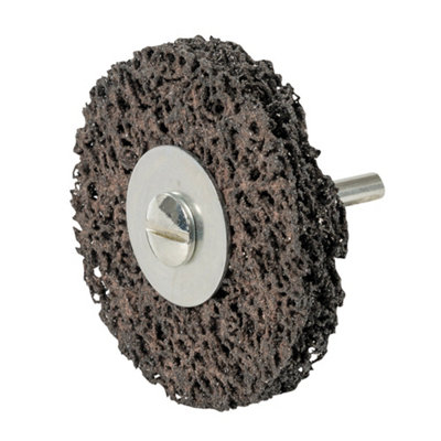 75mm Rotary Polycarbide Abrasive Wheel 6mm Power Drill Shank Paint Rust ...