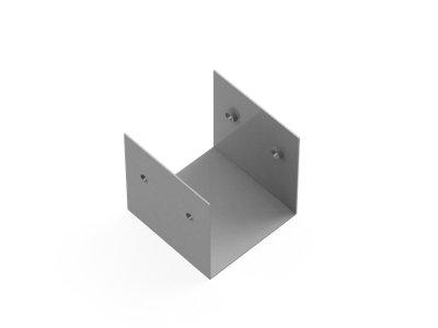 75mmx75mm Coupler Steel Trunking Pre-Galvanised