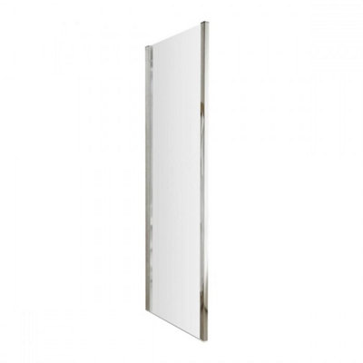 760 x 1850mm Frameless Shower Side Panel 6mm Toughened Safety Glass Chrome