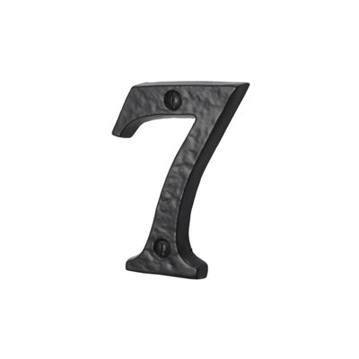 76mm No.4366 Old Hill Ironworks Door Numerals (Number 7) | DIY at B&Q