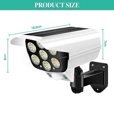 77 LED Solar PIR Motion Sensor Wall Light Outdoor Garden Security Flood ...