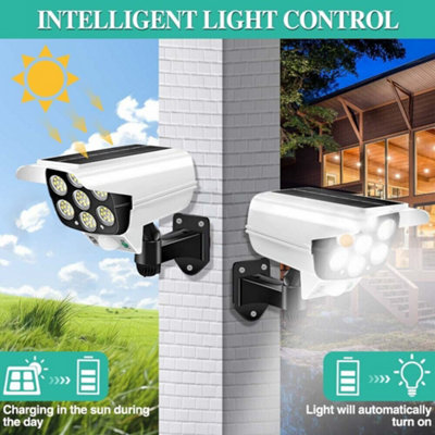 77 LED Solar PIR Motion Sensor Wall Light Outdoor Garden Security Flood ...