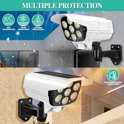 77 LED Solar PIR Motion Sensor Wall Light Outdoor Garden Security Flood ...