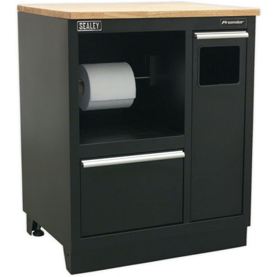 775mm Heavy Duty Modular Steel Floor Cabinet with Rubbish Bin and ...