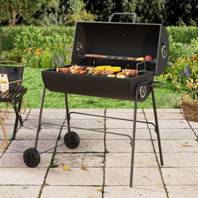 79cm W Outdoor Barbecue Charcoal Portable BBQ Grill Garden Camping ...