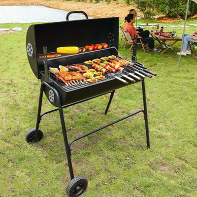 79cm W Outdoor Barbecue Charcoal Portable BBQ Grill Garden Camping ...