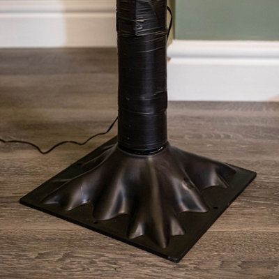 7ft (2.1m) Light up Black Micro Dot Christmas Tree with 1700 Static ...