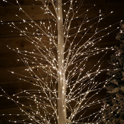 7ft (2.1m) White Modelling Micro Dot Tree with 1,700 Twinkling LEDs in ...