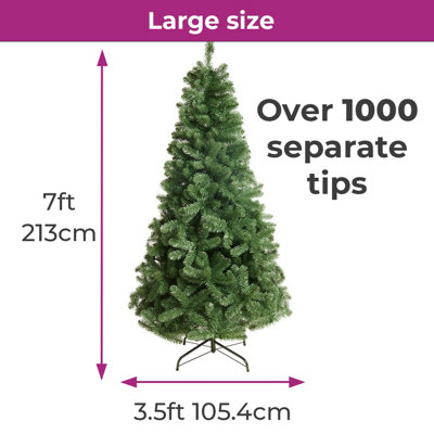 7ft Neo Scandinavian Tips Spruce Fir Tree Artificial Christmas Tree ...