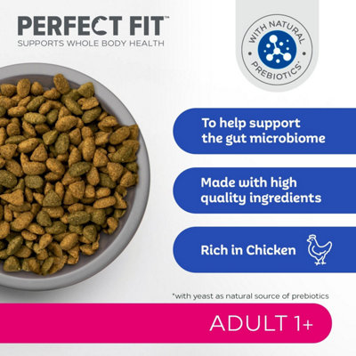 7kg Perfect Fit Advanced Nutrition Adult Complete Dry Cat Food Chicken ...
