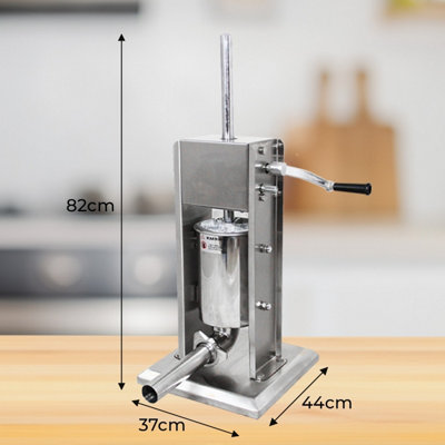 7L Vertical Sausage Stuffer - Meat Stuffing Maker Kit with 5 Size ...