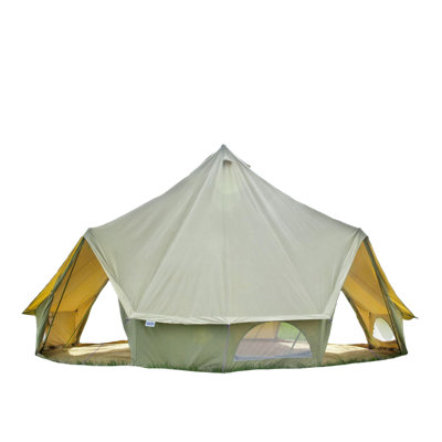 7m Bell Tent - Canvas 285 - Quad door | DIY at B&Q