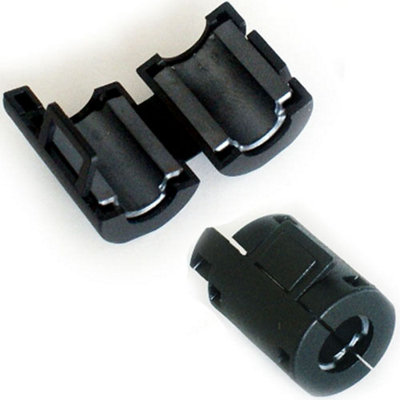 7mm Ferrite Core Ferrous Ring Bead Block Chock Clip On Noise Filter EMI ...