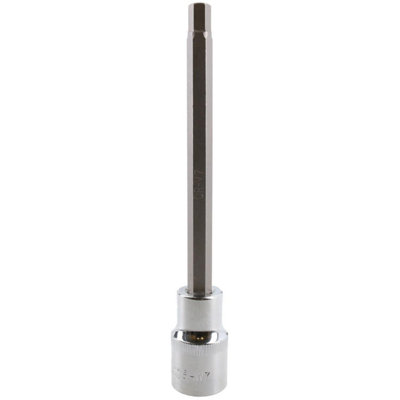 7mm Hex Allen Key Long Bit Internal Socket Metric 1/2" Drive 140mm ...