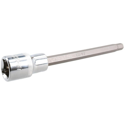 7mm Hex Allen Key Long Bit Internal Socket Metric 1/2" Drive 140mm ...