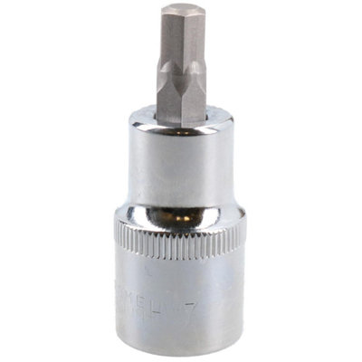7mm Hex Bit Metric Allen Socket Male 1/2" Drive 55mm Length ...