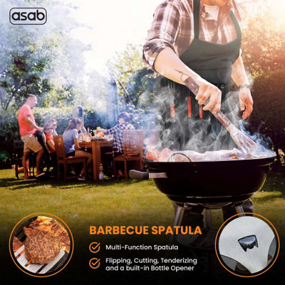 7pc Bbq Cooking Tool Utensil Set With Barbecue Grilling Apron