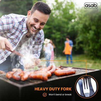 7pc Bbq Cooking Tool Utensil Set With Barbecue Grilling Apron