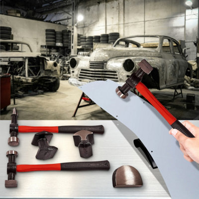 7pc Car Auto Body Dent Repair Panel Kit + Case - Beaters Beating ...
