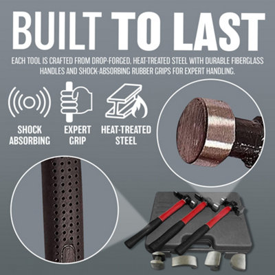 7pc Car Auto Body Dent Repair Panel Kit + Case - Beaters Beating ...