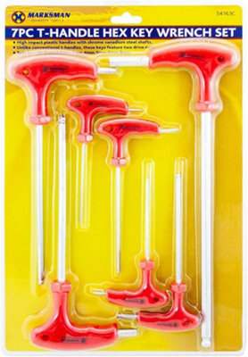 7pc Double Ended T-handle Hex Key Wrench Set Screwdriver 2mm-8mm Garage ...