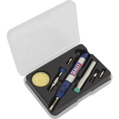 7pc Mini Soldering Blow Torch Set - Adjustable Tips & Stand - 1300 ...